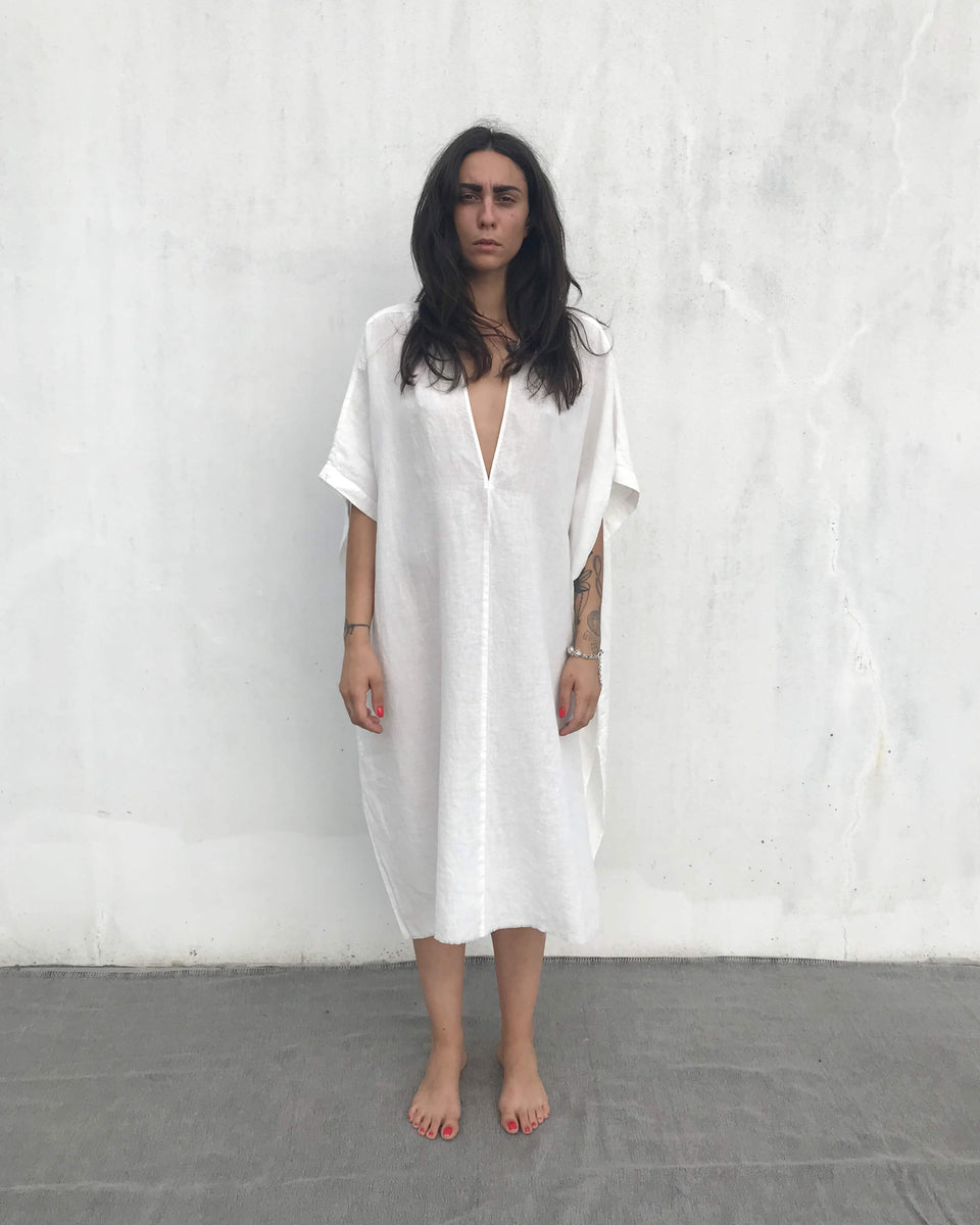 SHORT LINEN KAFTAN – Totum Project